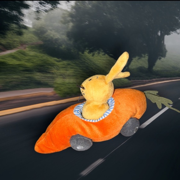 IKEA | Toys | Ikea Carrot Race Car Bunny Rabbit Baby Rattle Plush ...